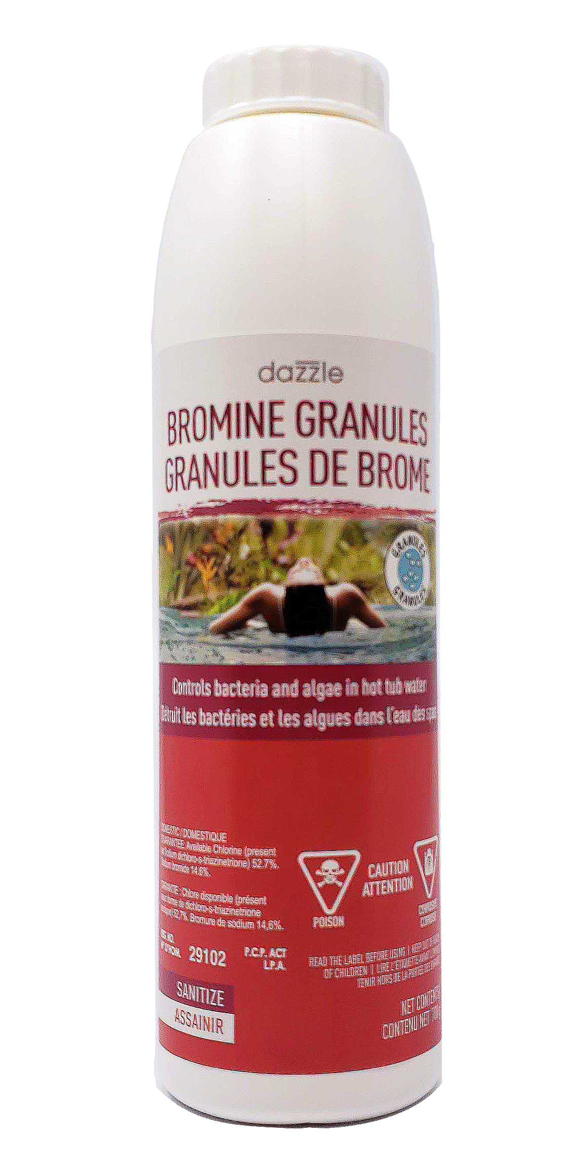 Dazzle Bromine Granules (700gm) (P/N: DAZ08401) — Aqua-Tech