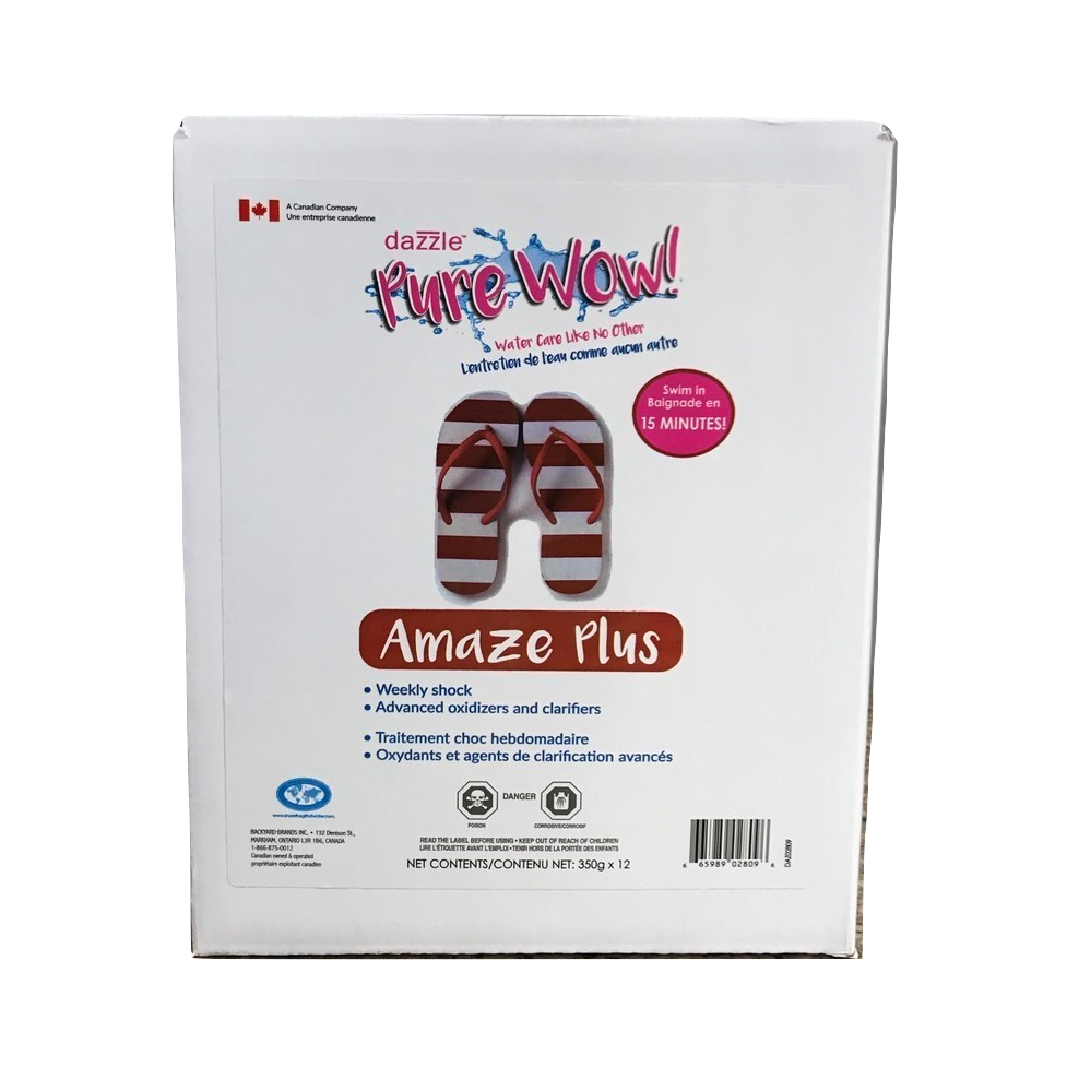Dazzle Amaze Plus Case (12x350gm Bags) (P/N: DAZ02809) — Aqua-Tech