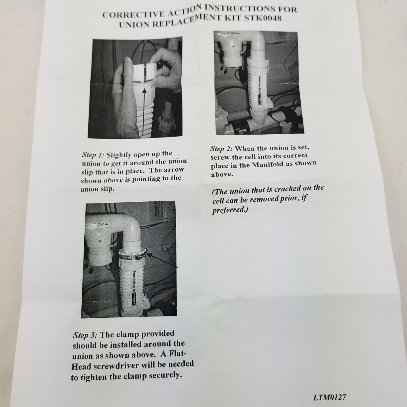 RC5 Cell Union Repair Kit (P/N: 27-STK0048) — Aqua-Tech